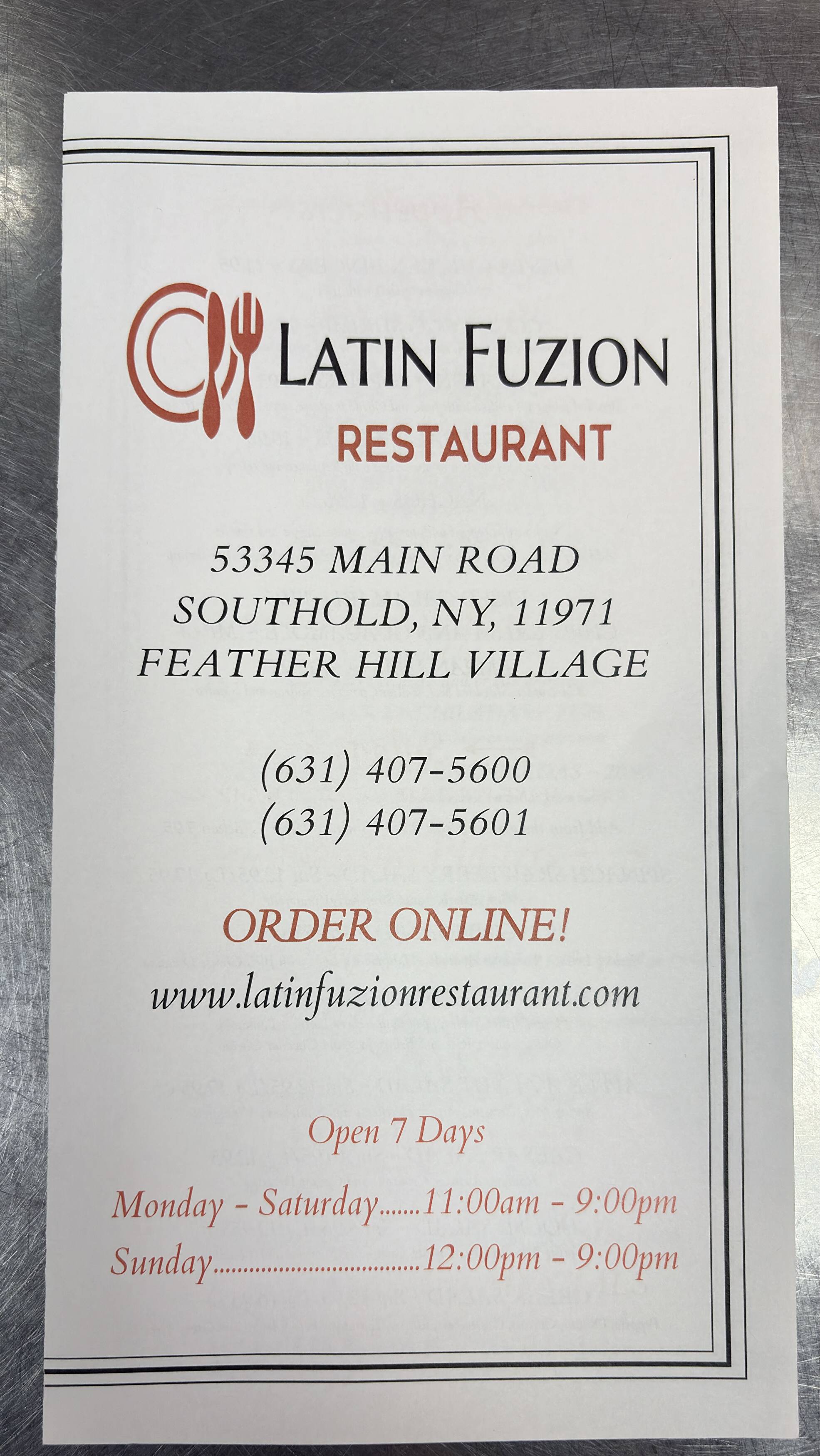 Home | Latin Fuzion Restaurant